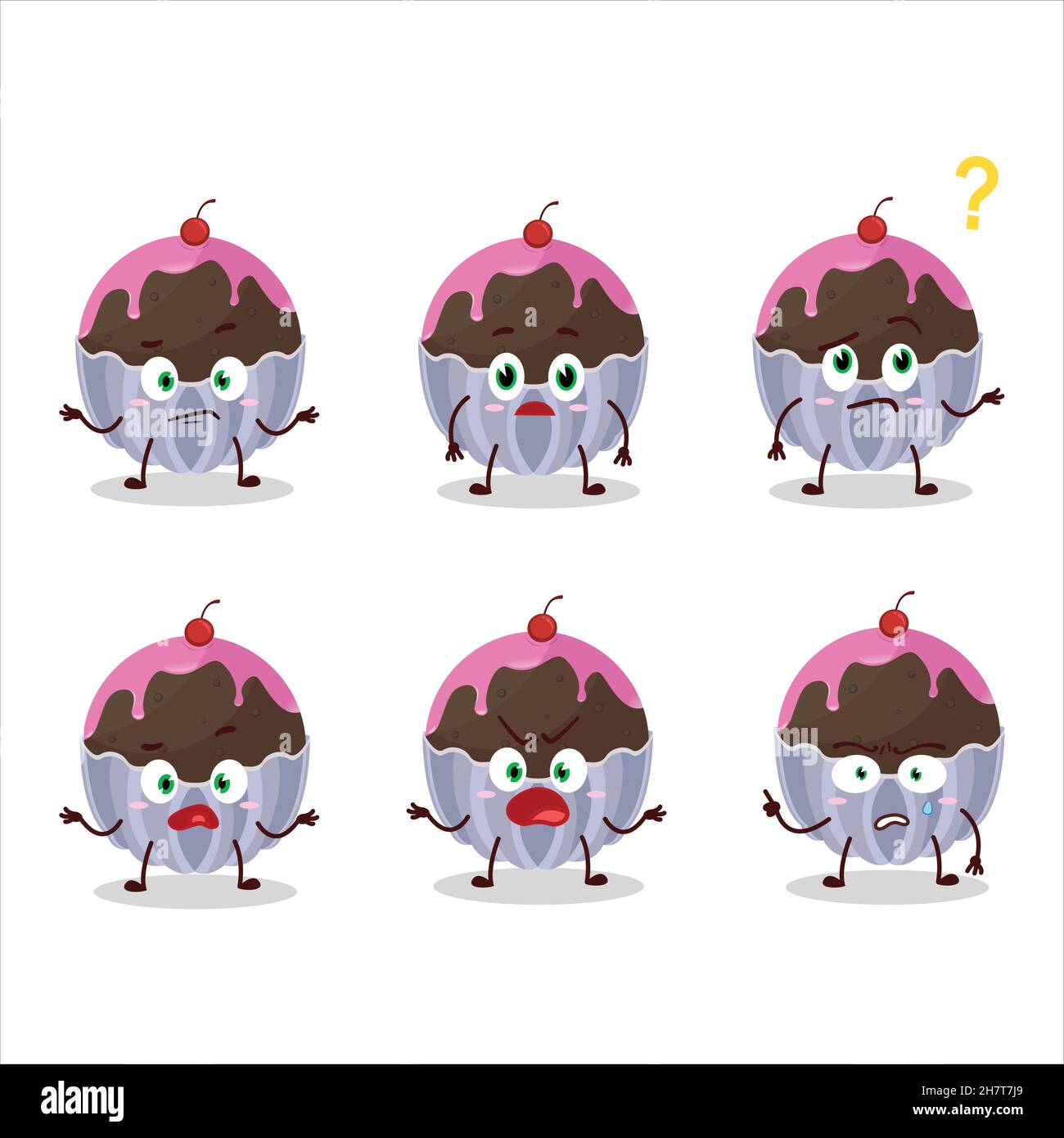 Cartoon character of brigadeiro chocolate candy with what expression ...