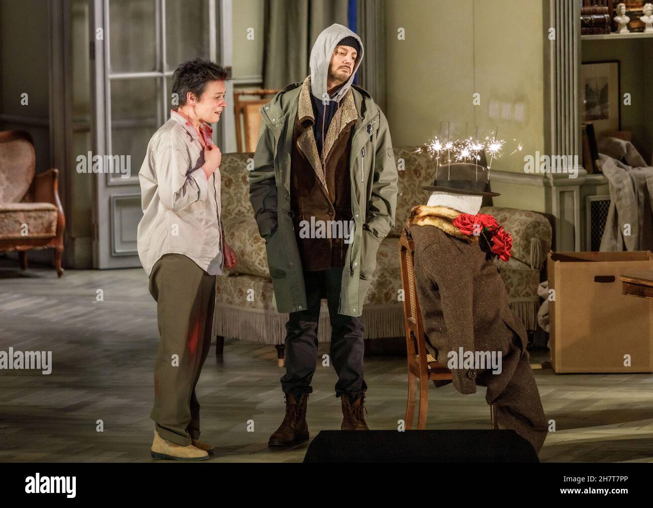 Hamburg, Germany. 24th Nov, 2021. Ausrine Stundyte as Elektra and Lauri ...