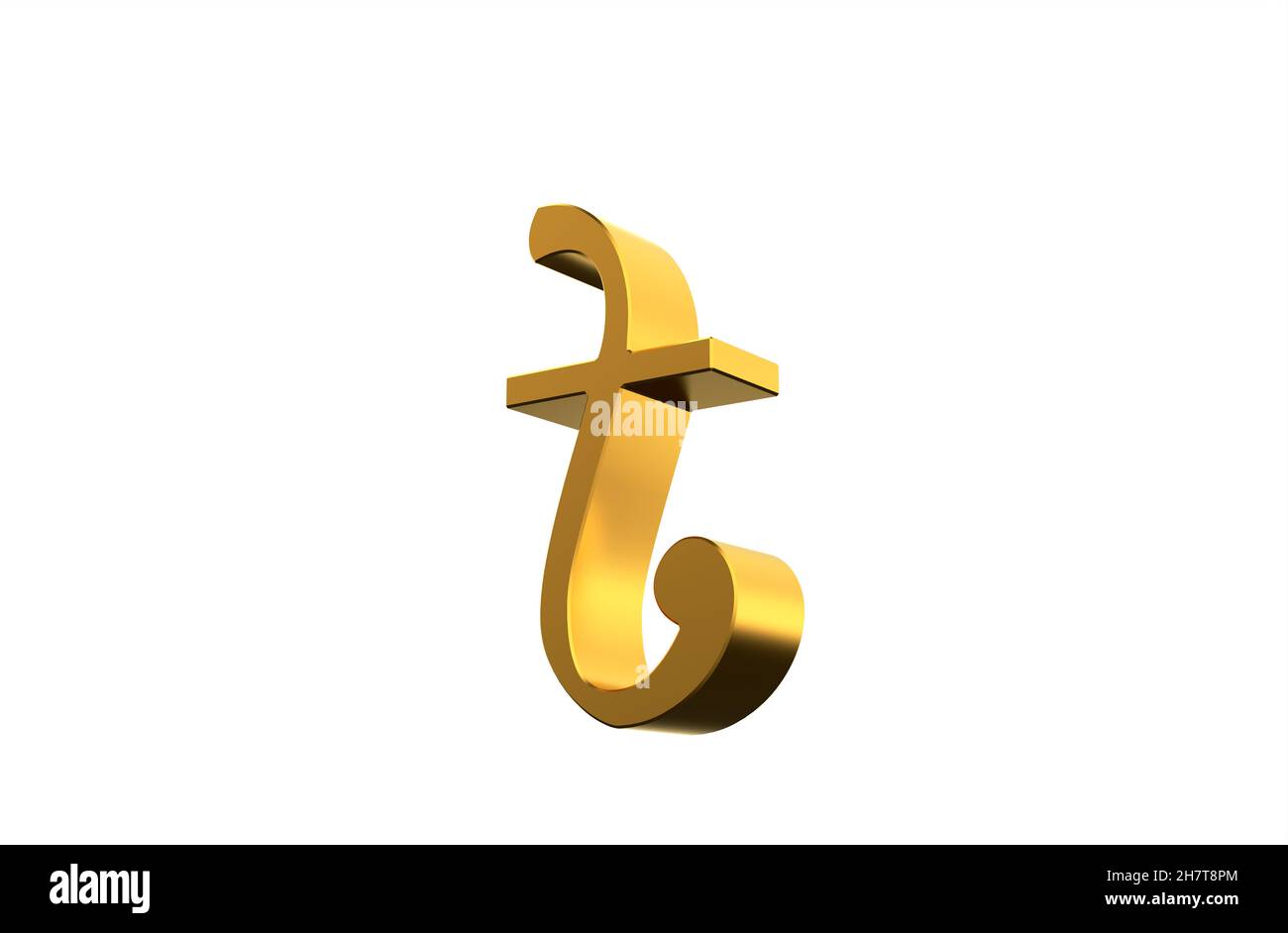 Close-up shot of 3d rendering of golden Bangladeshi taka sign Stock ...