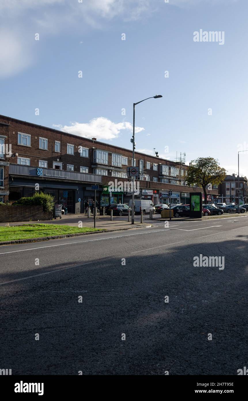 The Shopping Parade At Faircross In Barking, East London, UK Stock ...