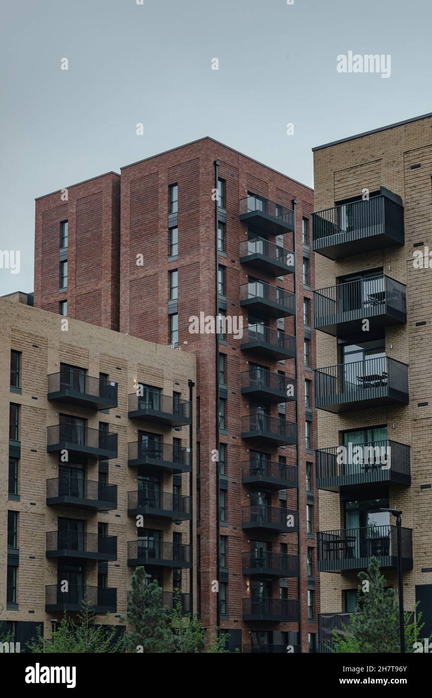 New apartment complex along the Roding Riverside in Barking, East ...