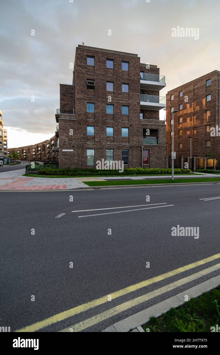 The new Barking Riverside Apartments in East London, UK Stock Photo - Alamy