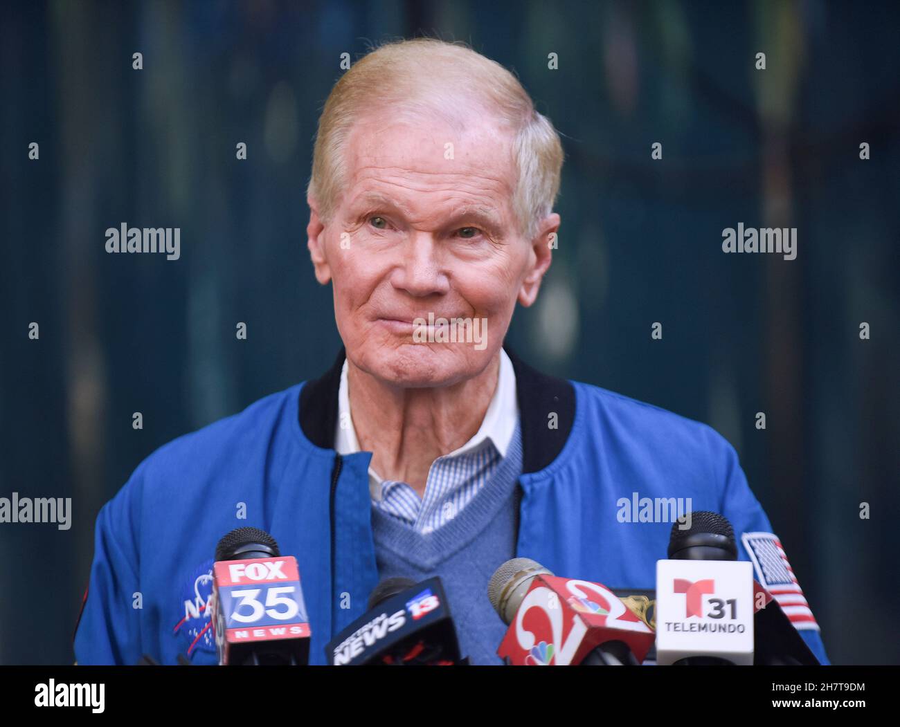 NASA Administrator Bill Nelson announces during a press conference at ...