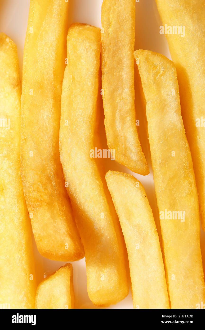 Tasty french fries, closeup view Stock Photo - Alamy