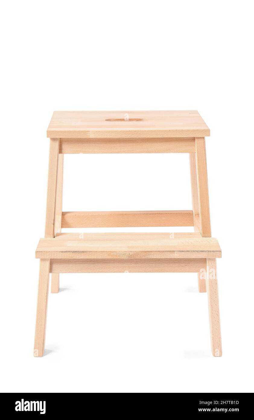 Modern stool isolated on white Stock Photo - Alamy