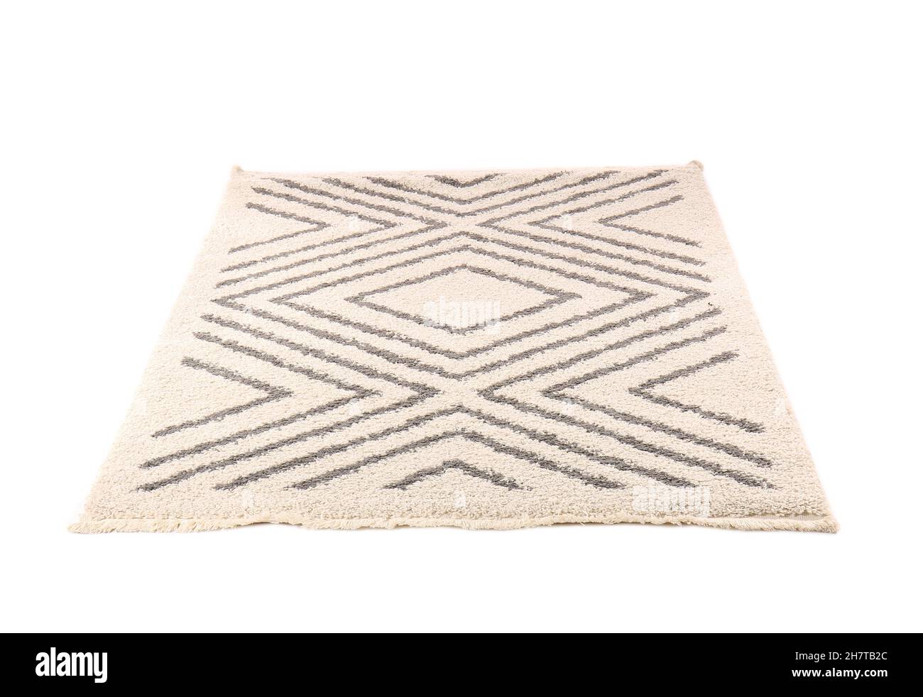 Modern carpet on white background Stock Photo - Alamy