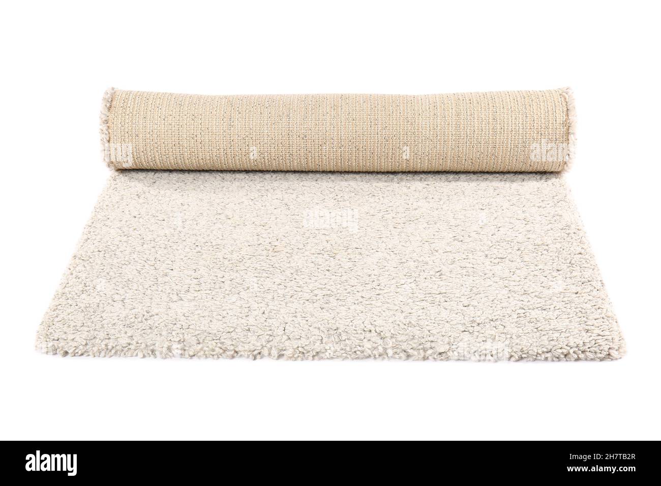 Modern carpet on white background Stock Photo - Alamy