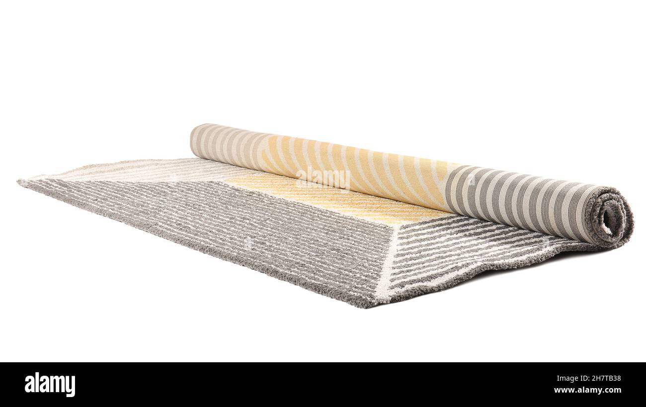 Modern carpet on white background Stock Photo - Alamy
