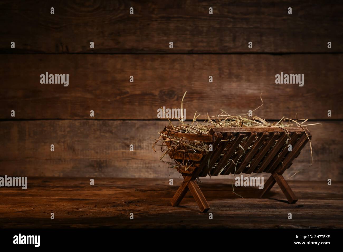 Manger wooden stable night hi-res stock photography and images - Alamy