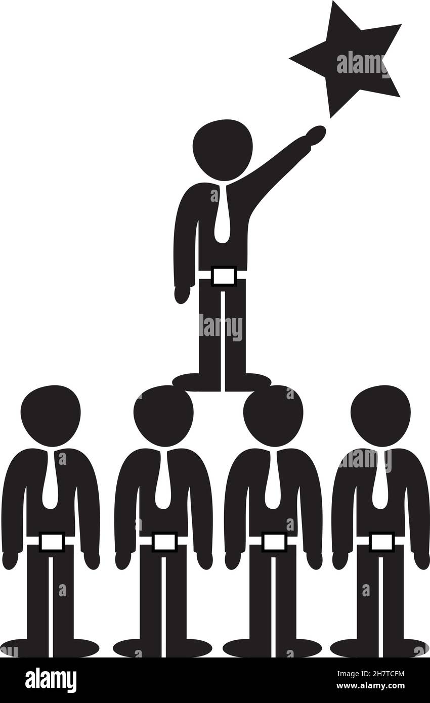Reach the stars vector illustration isolated over white background ...
