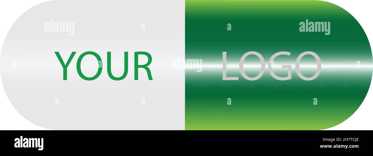 Medical pill logo vector template, tablet logo for a medical facility ...