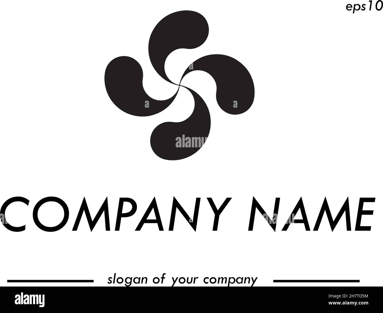 Vector logo template, logotype for a company or a brand isolated over ...