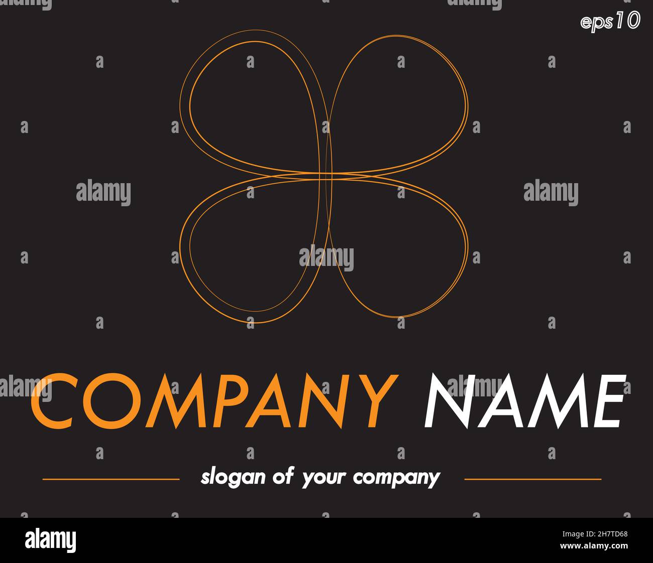 Vector logo template, logotype for a company or a brand isolated over ...