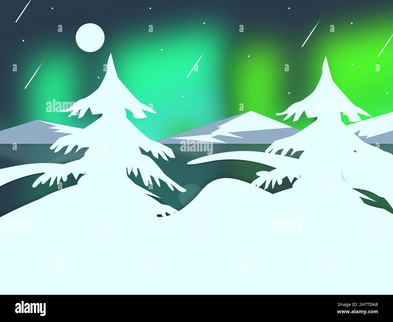 Arctic moon hill hi-res stock photography and images - Alamy