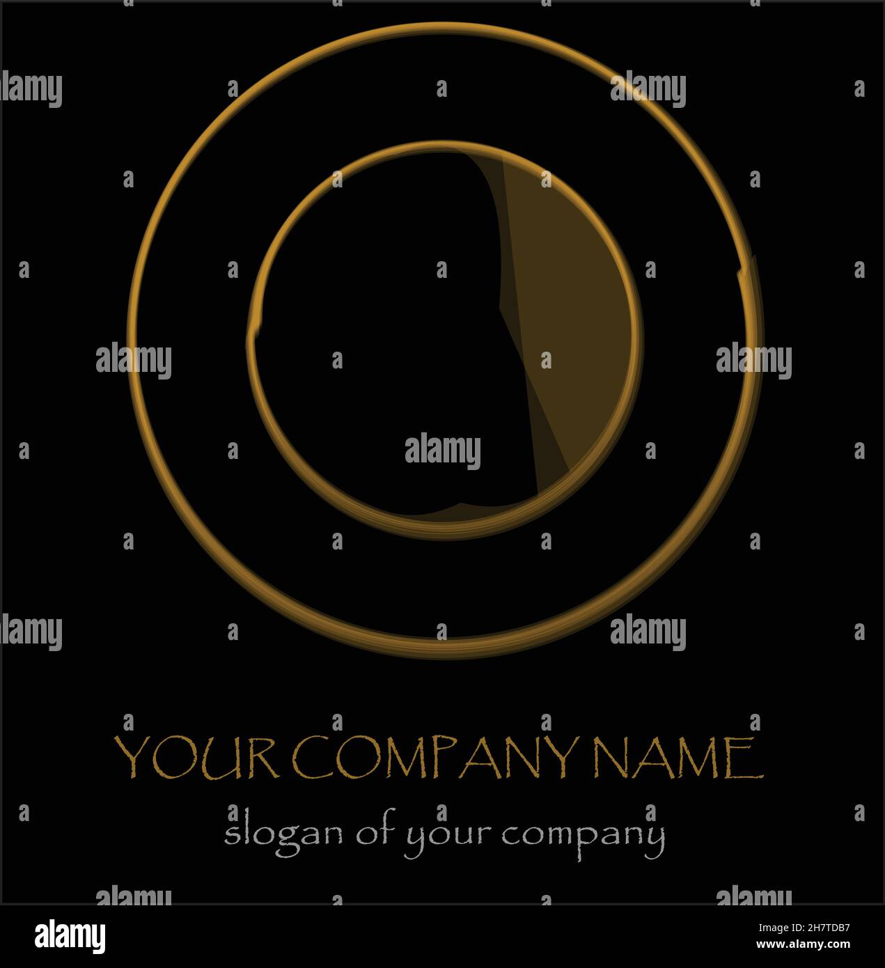 Creative vintage logo design idea, round shape logo template, vector ...