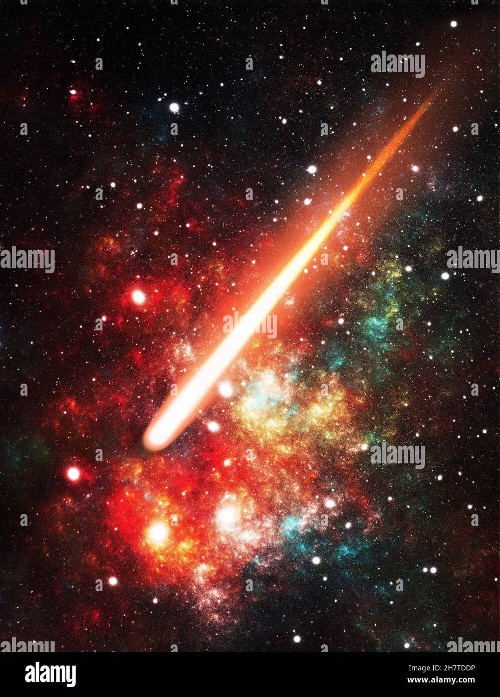 Comet fireball night sky hi-res stock photography and images - Alamy