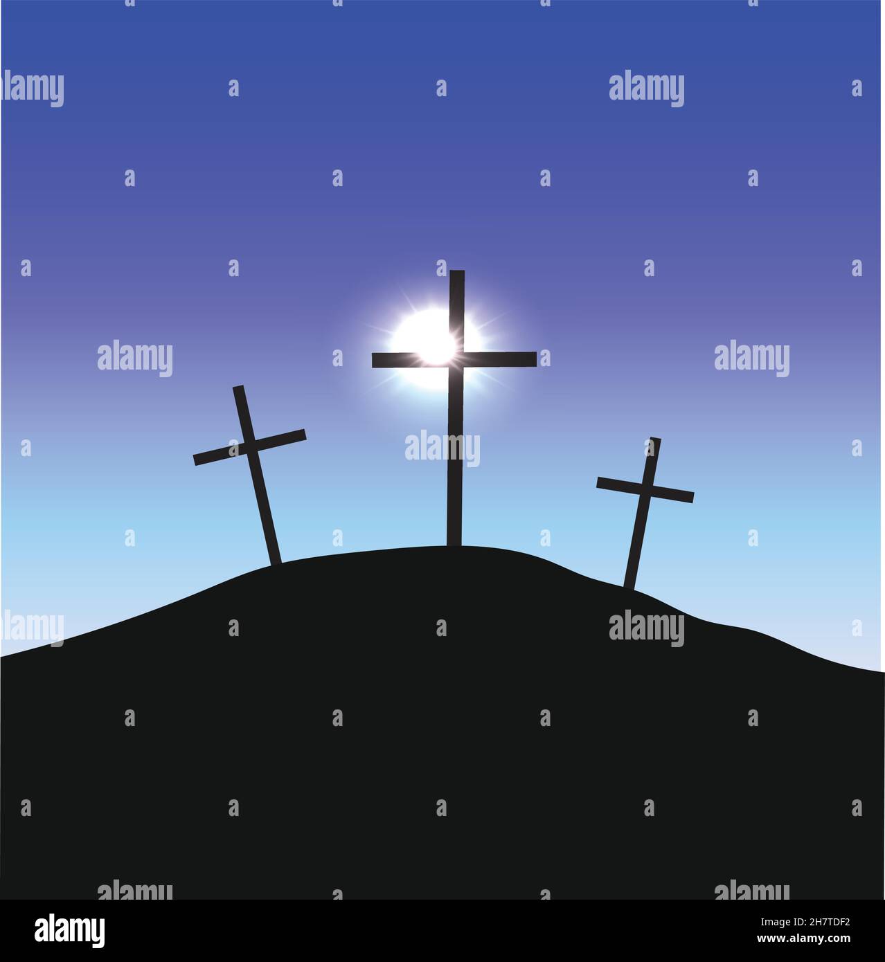 Lights on the mount Stock Vector Images - Alamy