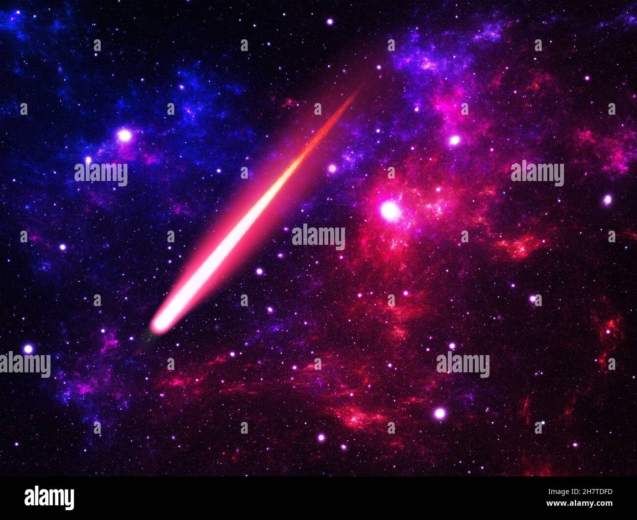 Comet in deep space Stock Photo - Alamy