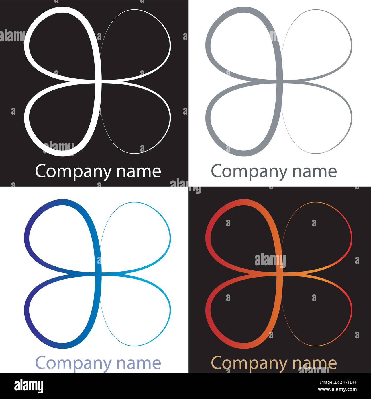 Logo vector shapes collection, logotype conceptual vector illustration ...