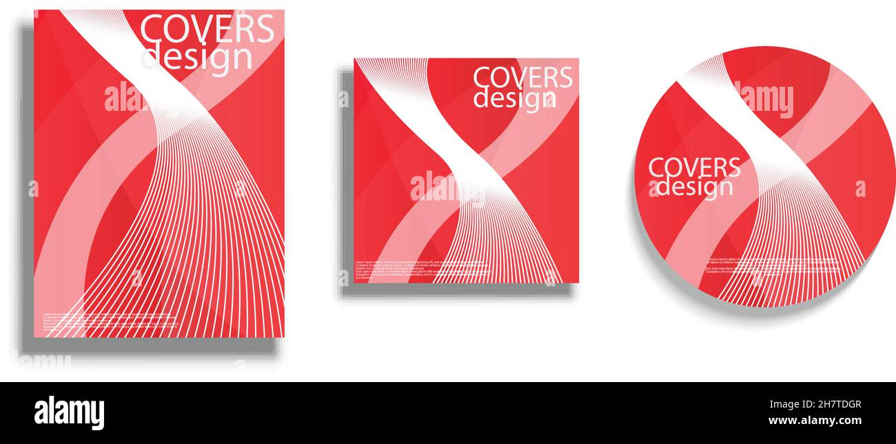 Covers design templates. Square cover, sphere covers. Vector ...