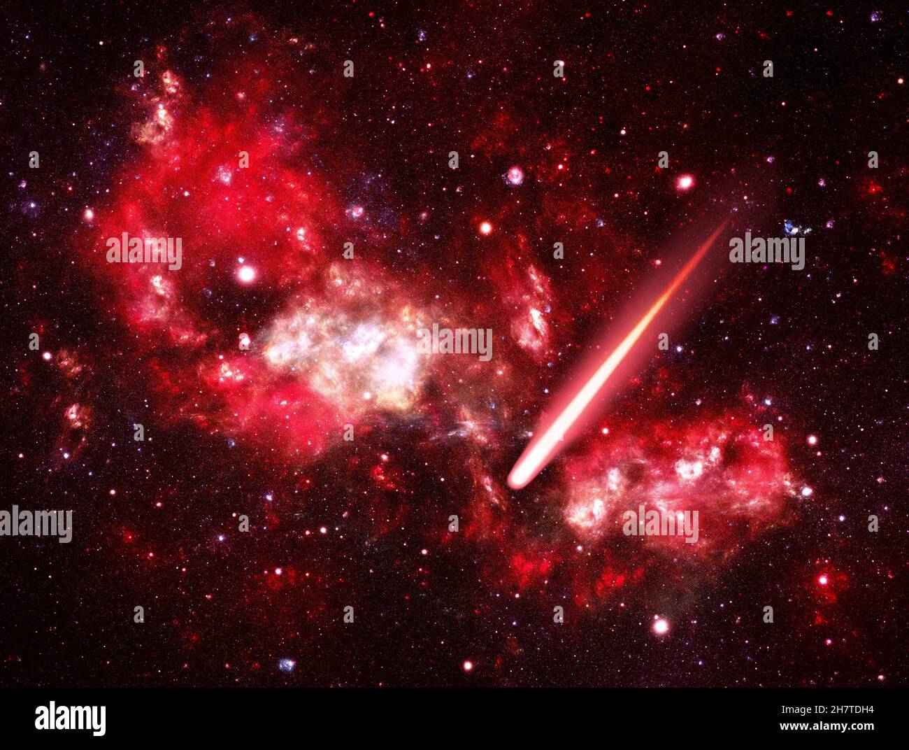 Comet in deep space Stock Photo - Alamy