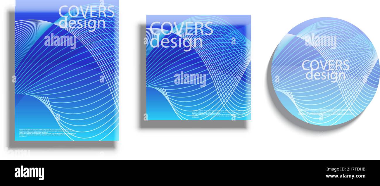 Covers design templates. Square cover, sphere covers. Vector ...