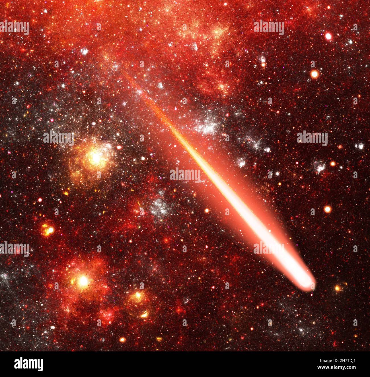 Comet fireball night sky hi-res stock photography and images - Alamy