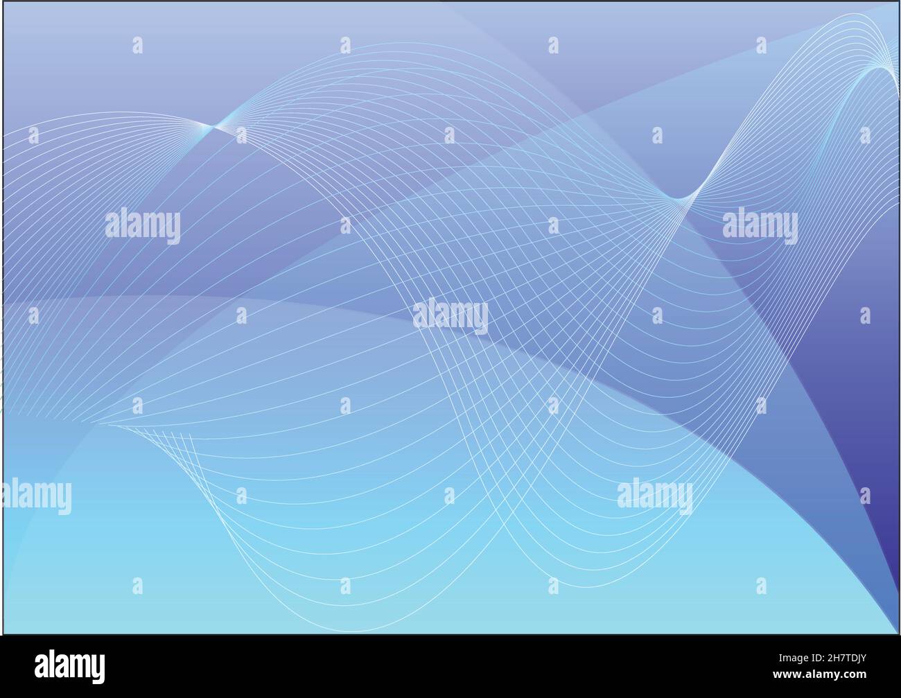 Blue wavy abstract vector background, abstract desktop wallpaper Stock ...