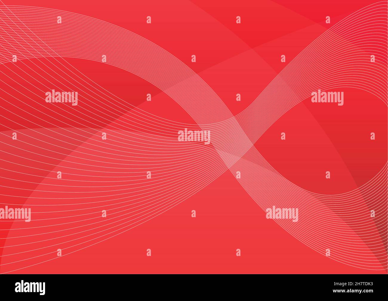 Red wavy abstract vector background, abstract desktop wallpaper Stock ...