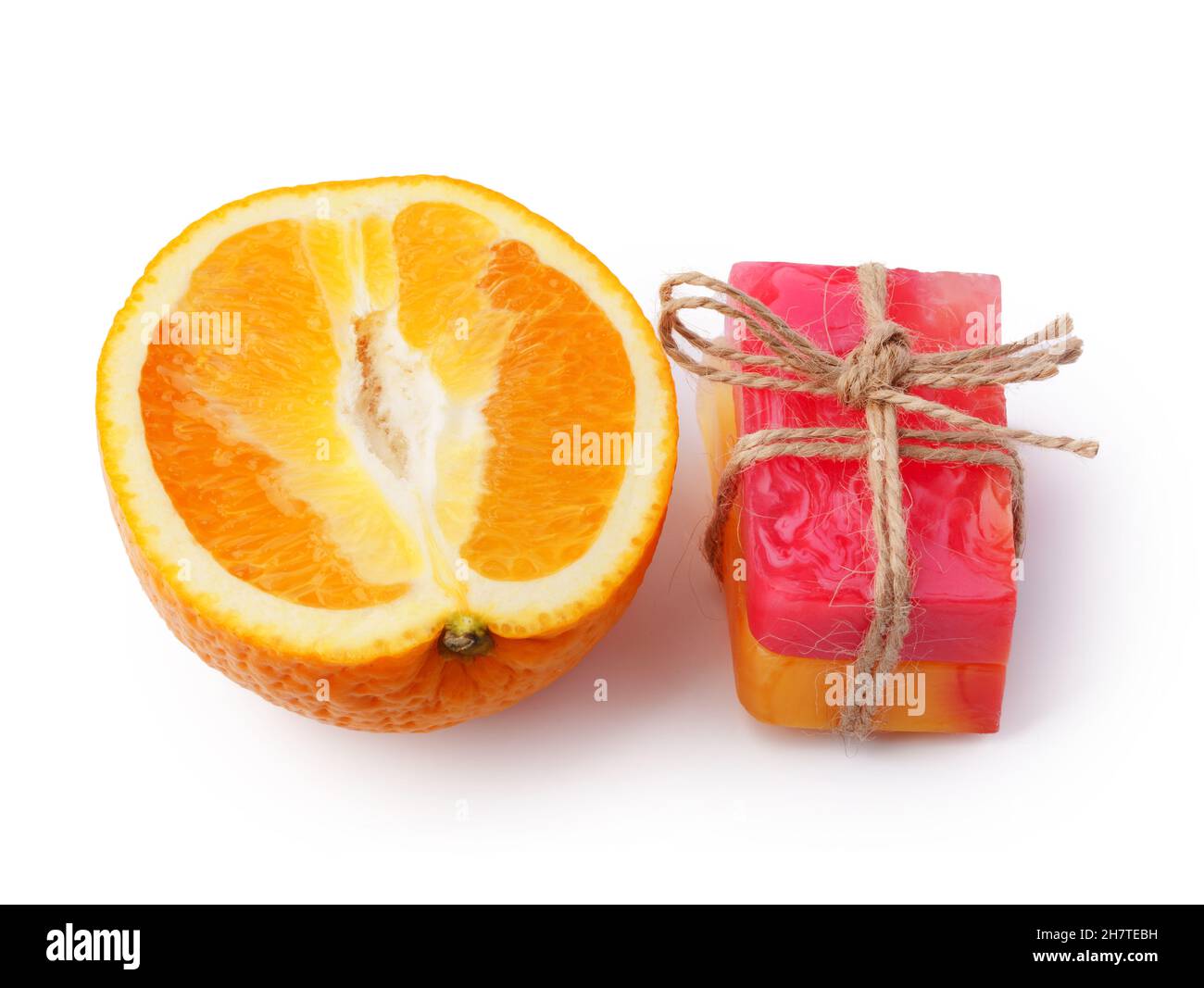 Handmade citrus soap and fresh fruit on white background Stock Photo ...