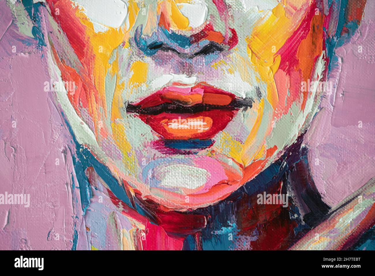 Beautiful Woman Painting Abstract