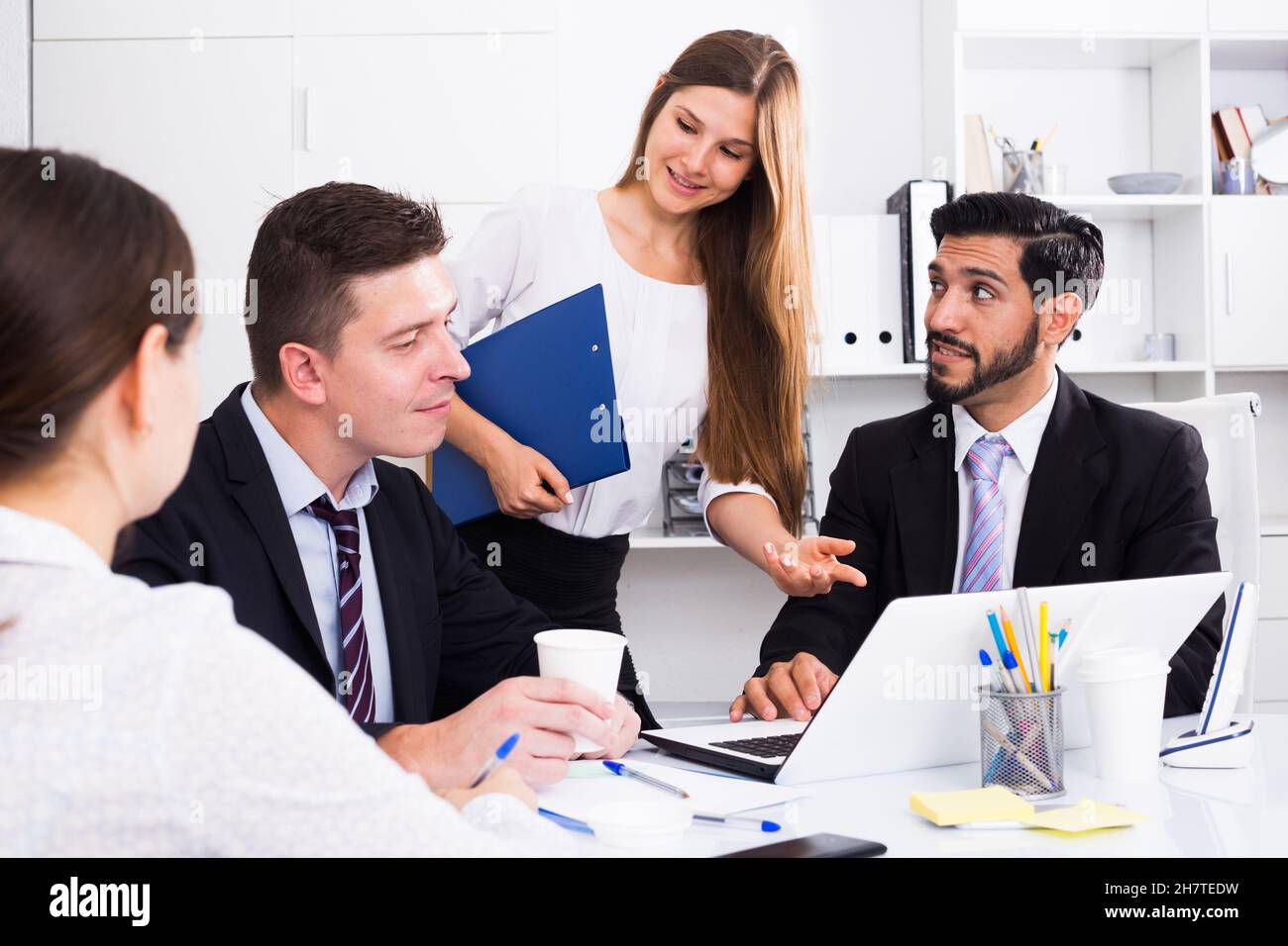 Portrait four business partners hi-res stock photography and images - Alamy