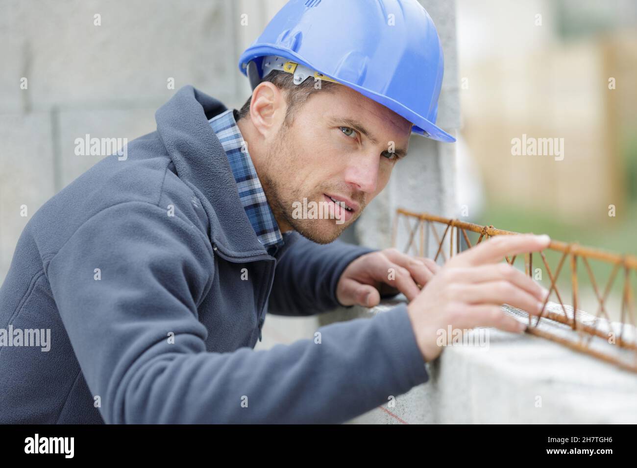 building construction reinforced concrete structure Stock Photo - Alamy