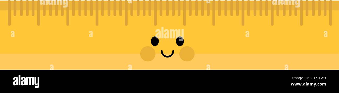 geometric ruler kawaii Stock Vector Image & Art - Alamy