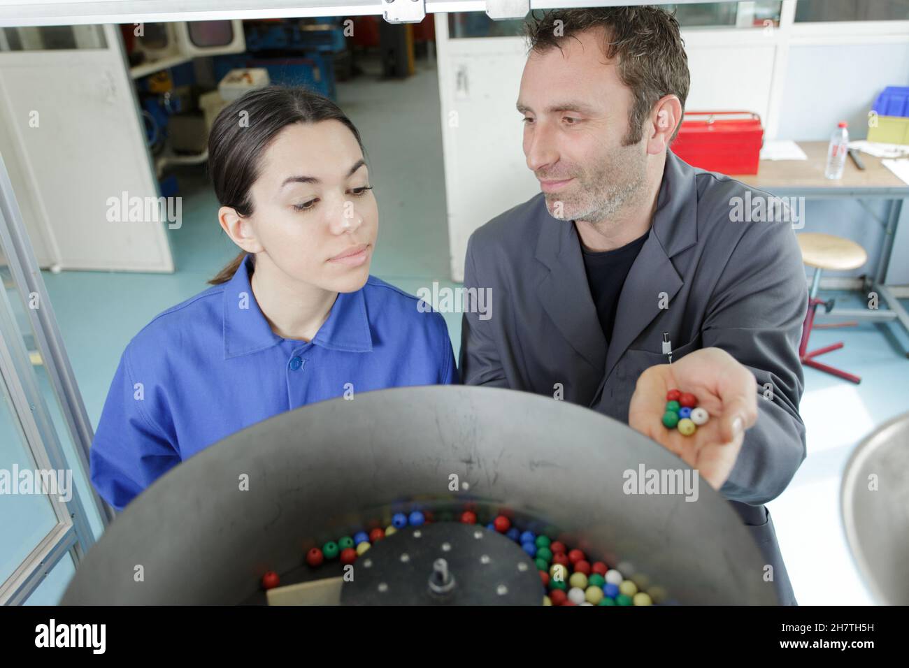 engineer talking with project manager in factory Stock Photo - Alamy