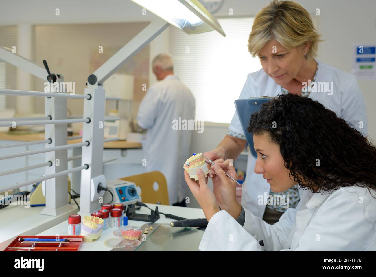 making a dental modellation Stock Photo - Alamy