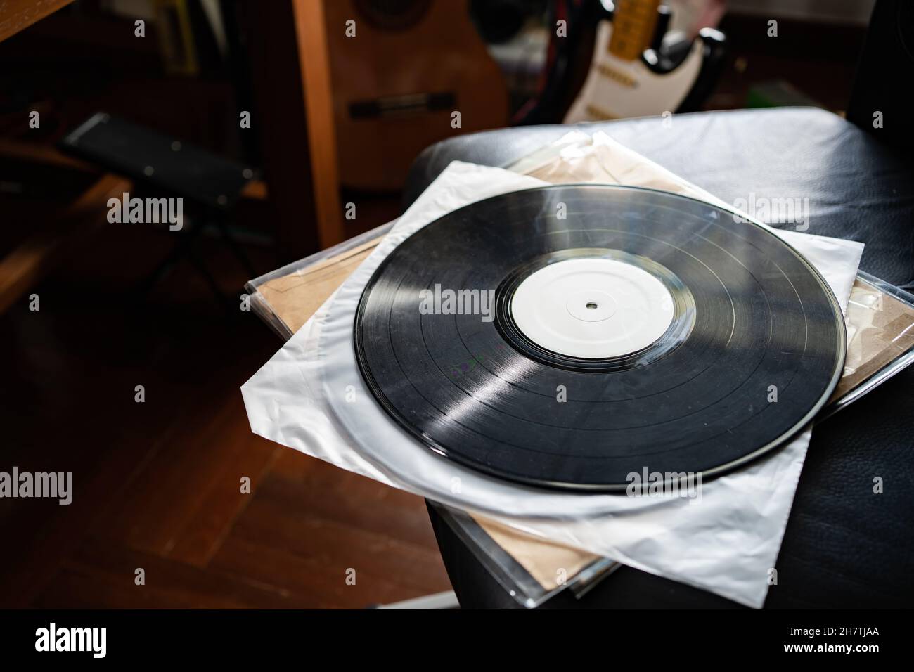 Vinyl record collection chair hi-res stock photography and images - Alamy