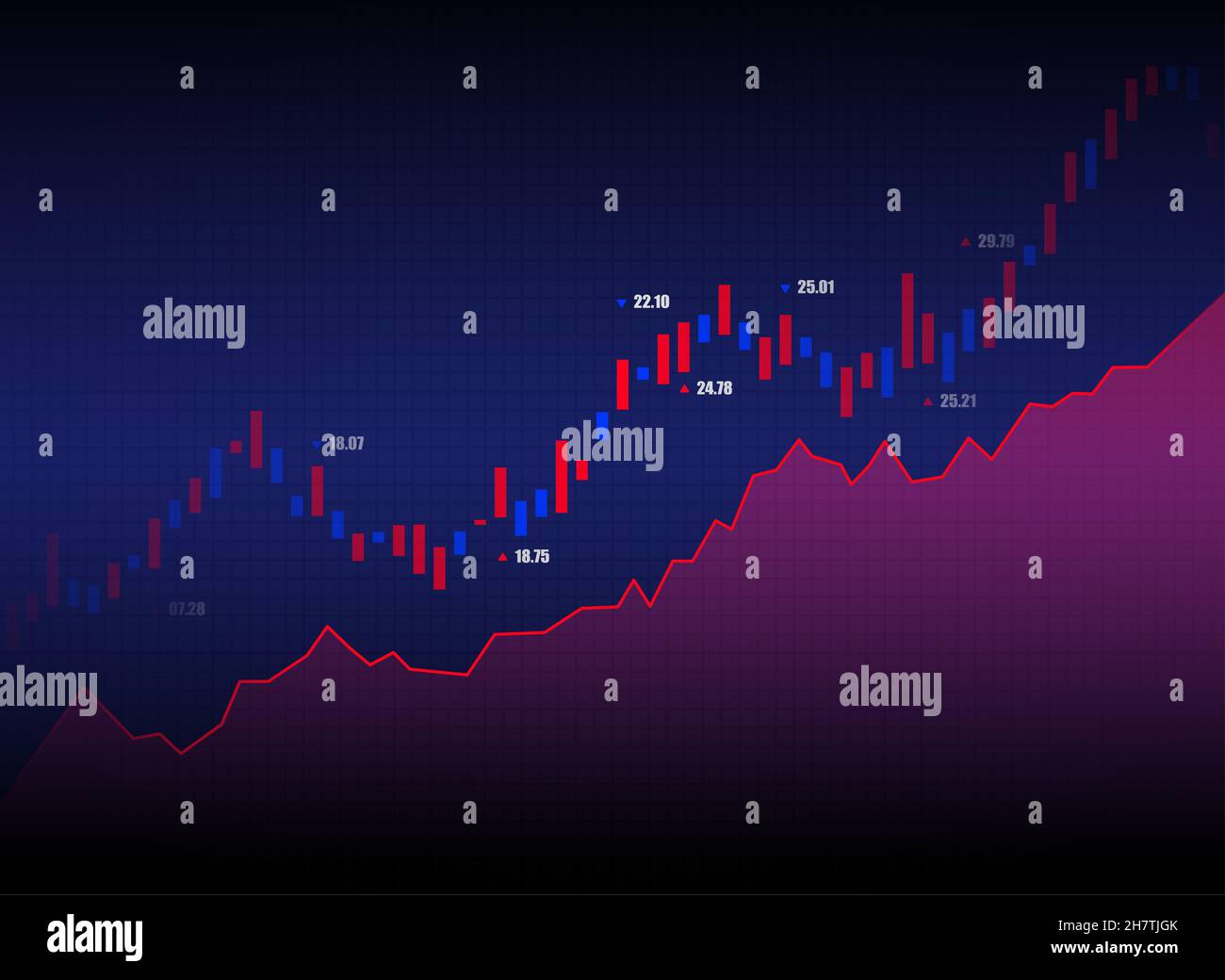 graph chart background for stock, growth Stock Photo - Alamy