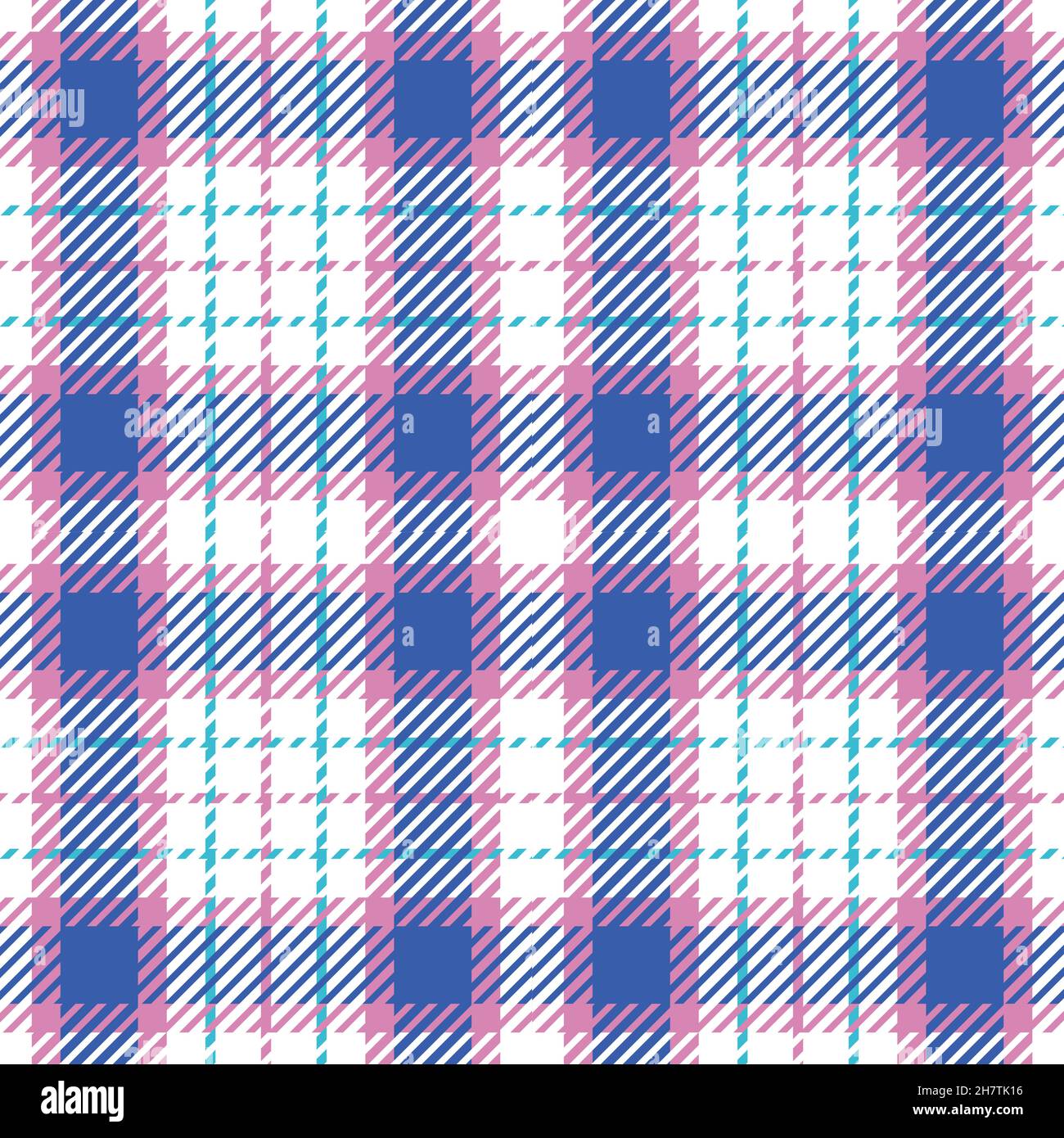 Spring Fresh Seamless Plaid Vector Pattern Gingham Bright Color