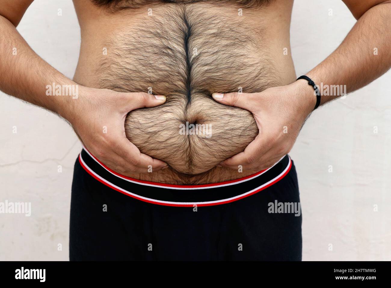 Fat Man Belly Button