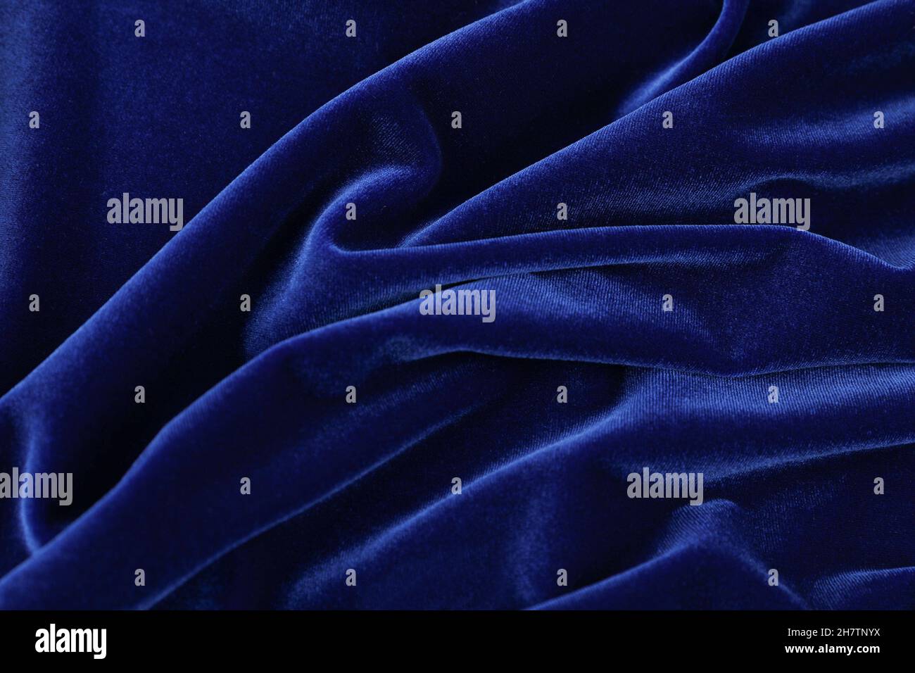dark blue fabric texture background Stock Photo - Alamy