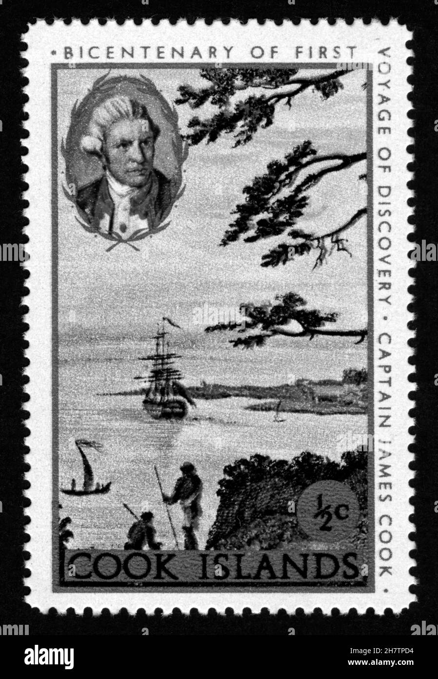 Cook islands postage stamp hi-res stock photography and images - Alamy