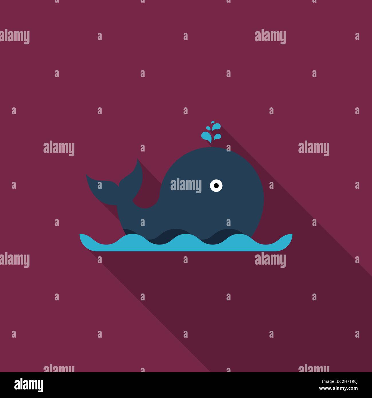 Long fin whale Stock Vector Images - Alamy
