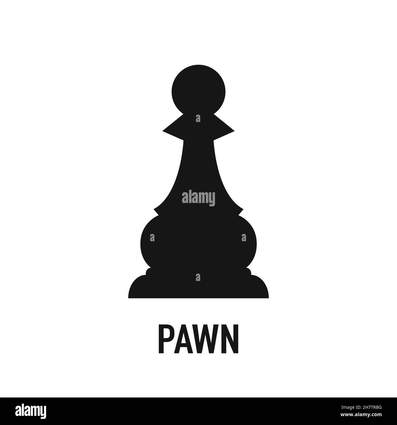 Chess pawn outline icon. linear style sign for mobile concept and web ... Chess pawn outline icon. linear style sign for mobile concept and web ...