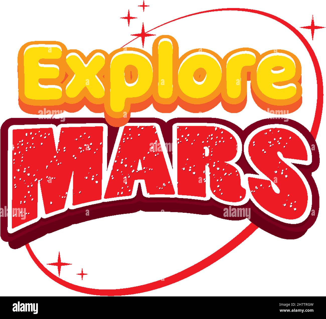 Explore Mars word logo design illustration Stock Vector Image & Art - Alamy