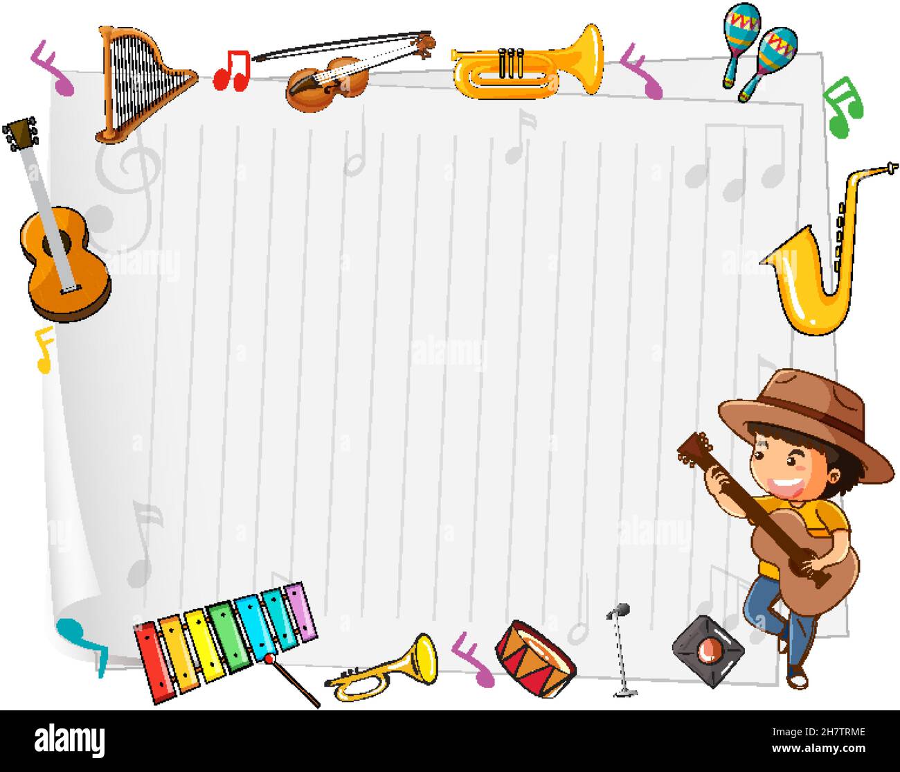 Musical Instruments Border