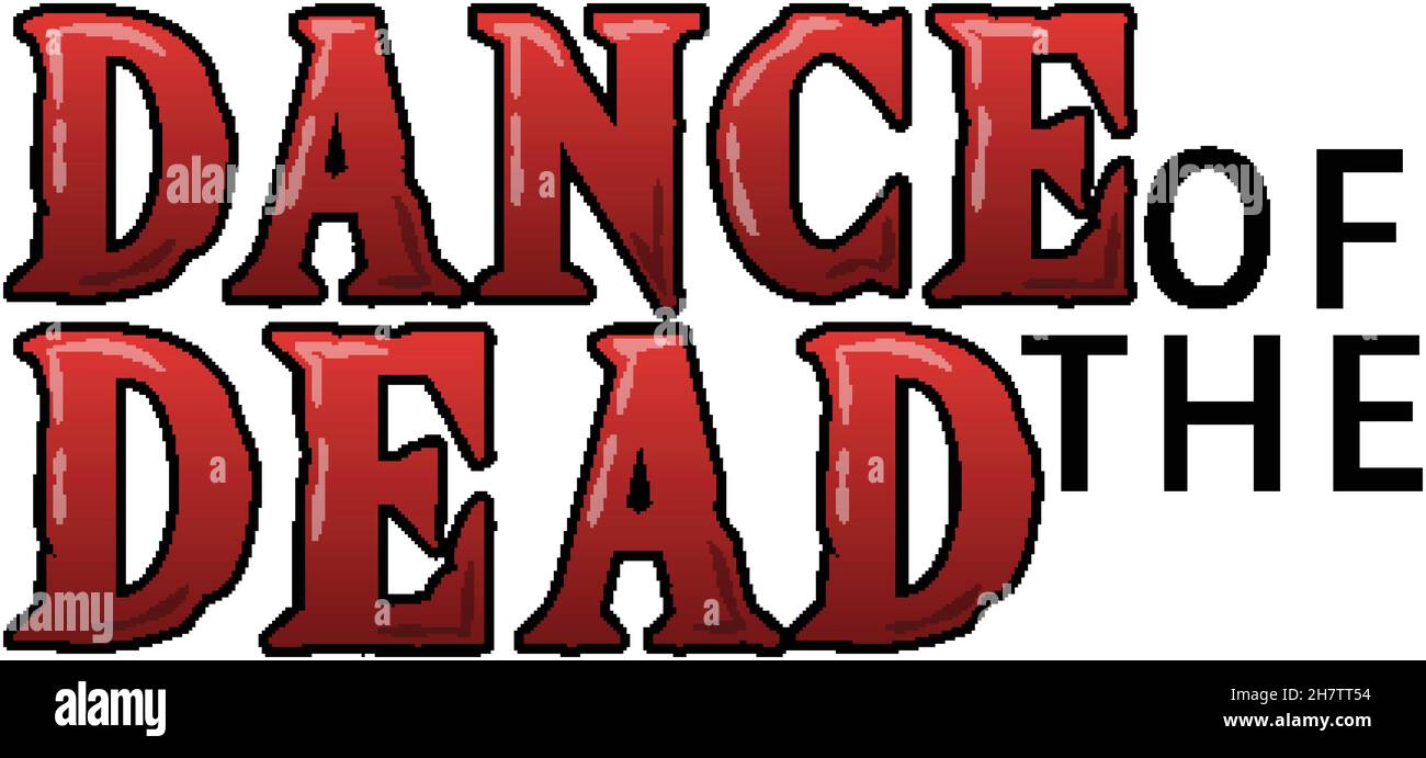 Dance of the dead word logo illustration Stock Vector Image & Art - Alamy