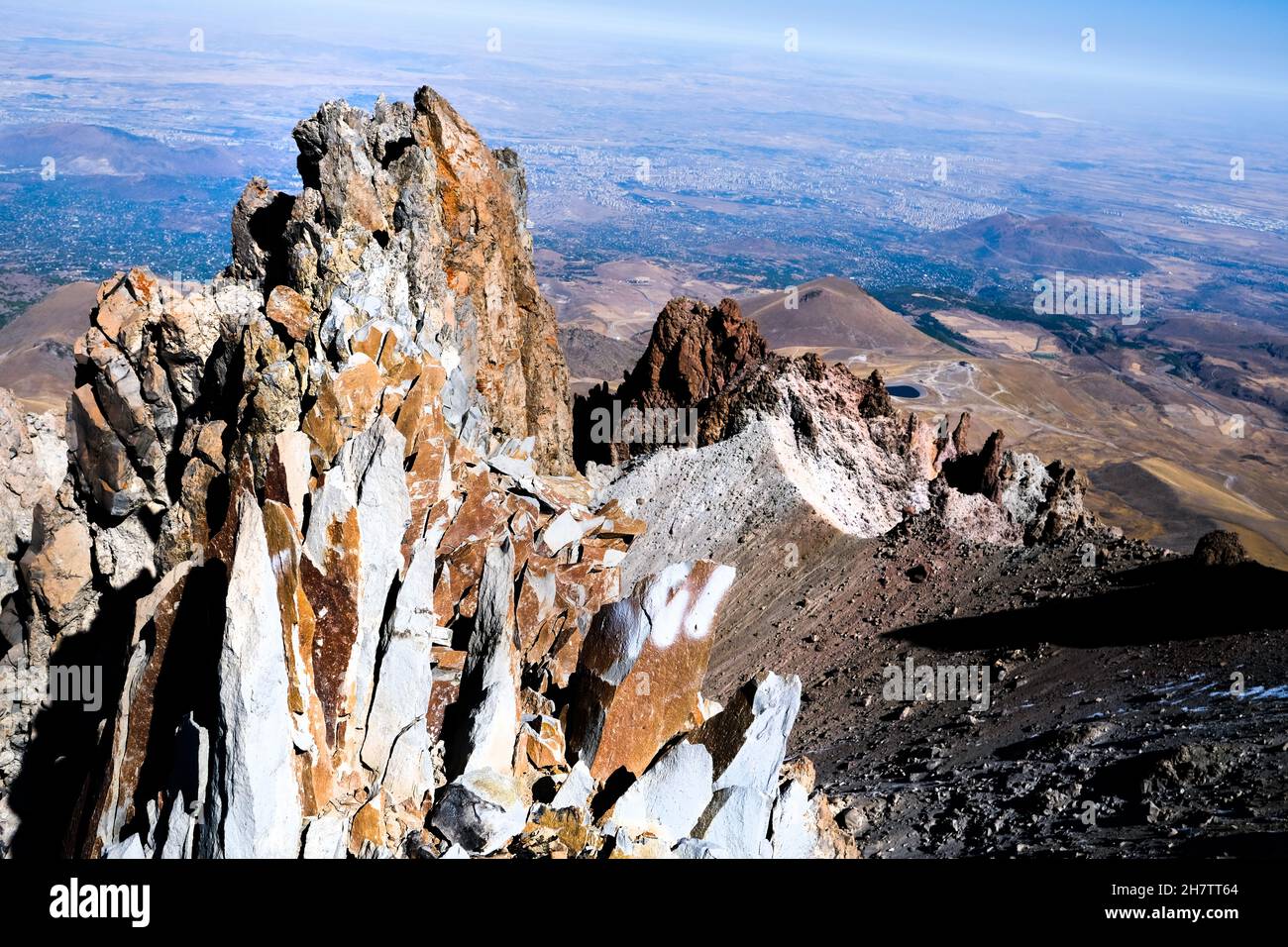 Erciyes volcano in Turkey in sunlight Stock Photo - Alamy