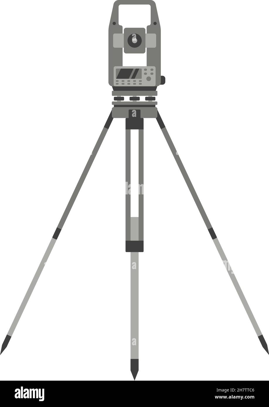 Theodolite icon. Simple illustration of theodolite vector icon for web ...