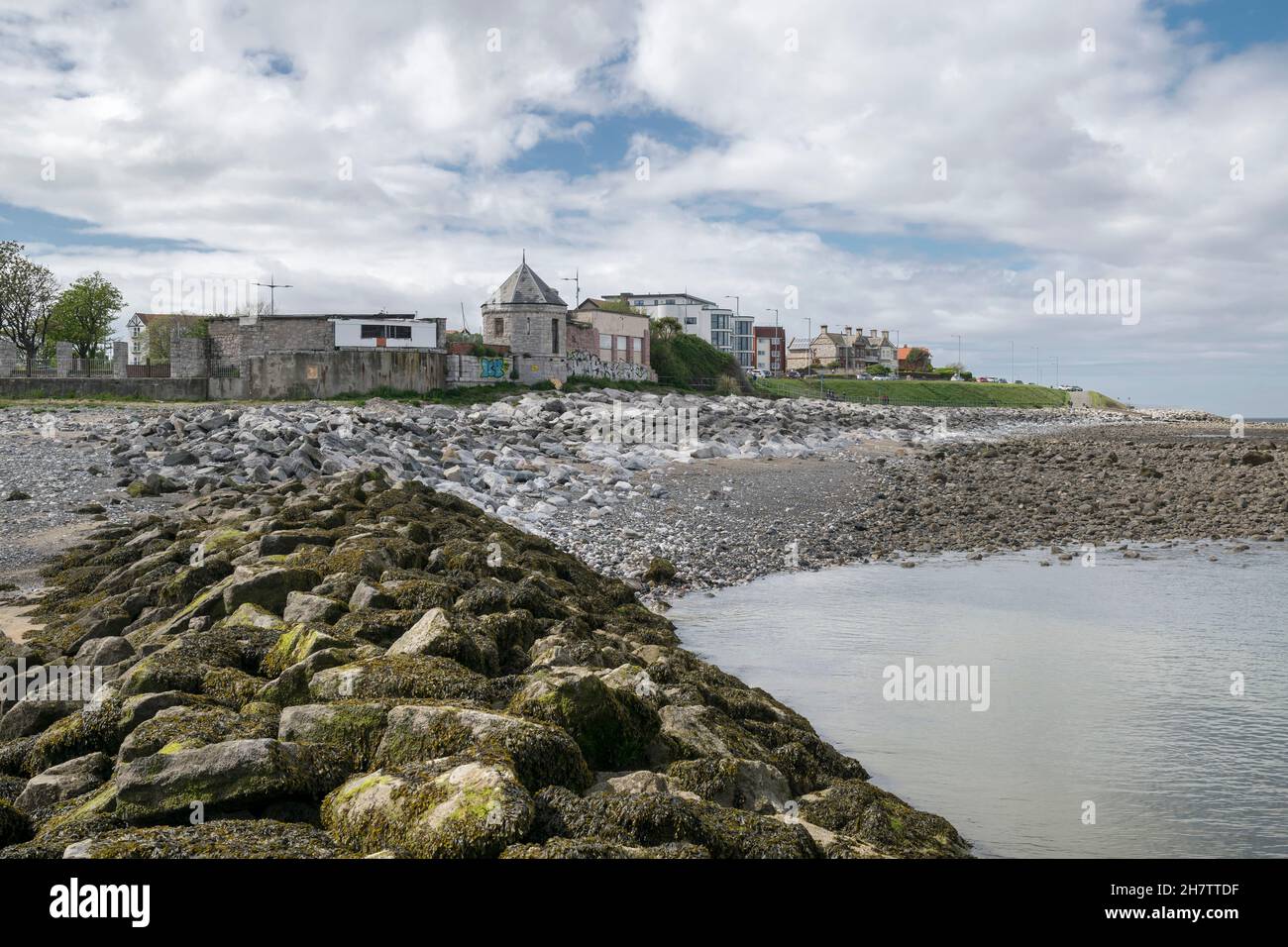 Rhos on Sea North Wales coast showing Rhos point now in a dilapidated ...